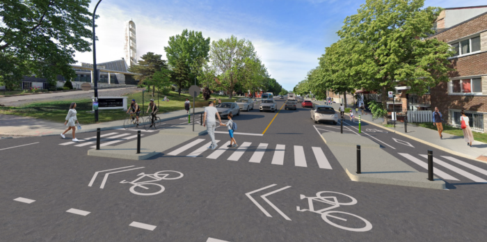 DÉBUT DU CHANTIER DE LA NOUVELLE VOIE CYCLABLE SUR LA RUE HOCHELAGA ...